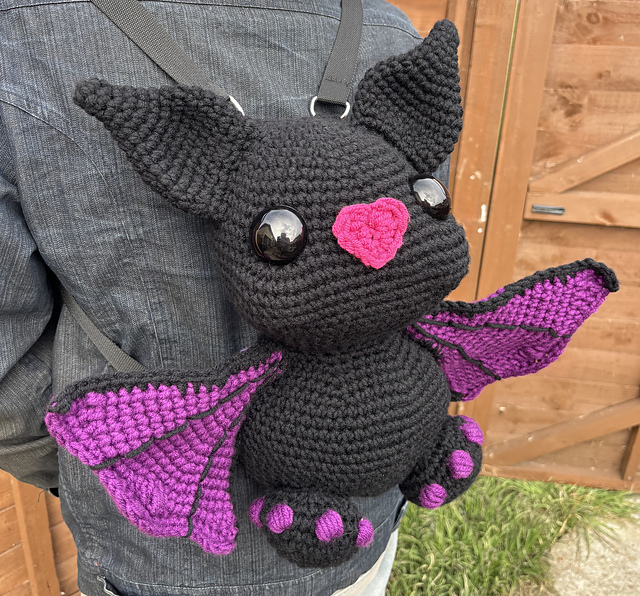 Ravelry: Chewy the Bat Backpack pattern by Bea McDonald