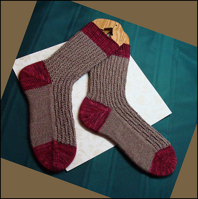 Ravelry: Wheat Rib Socks pattern by Linda Jo Park