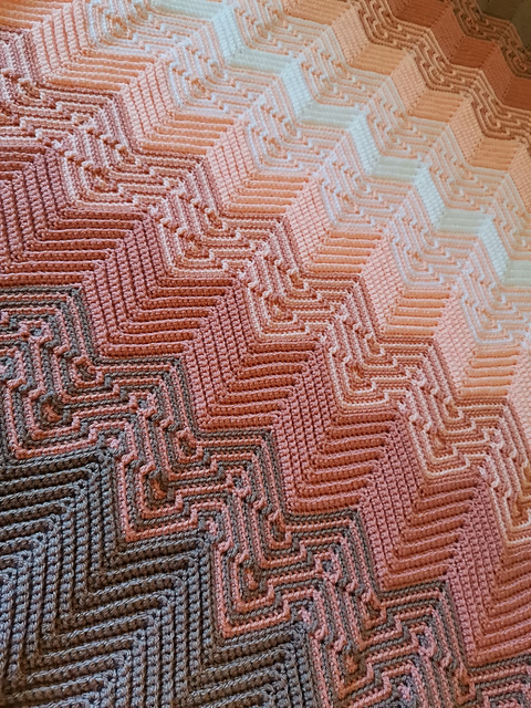 Ravelry: Chevron Apache Waves pattern by BebaBlanket