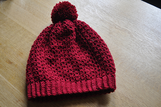 Ravelry: Easy Peasy V Stitch Hat pattern by Becca Durrington