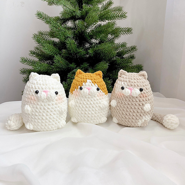Ravelry: Chubby Cat 3in1 pattern by Ha Linh