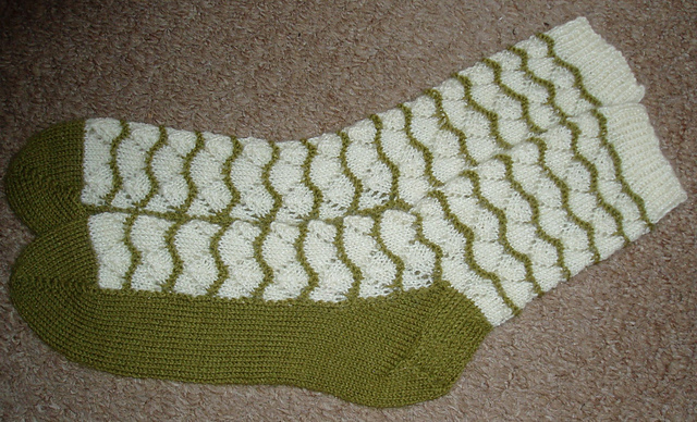Ravelry: Two Colour Socks pattern by Brenda Paternoster