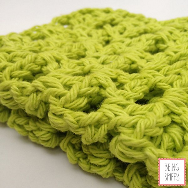 Ravelry: Vibrant V-Stitch Crochet Dishcloth pattern by Jill Swensen