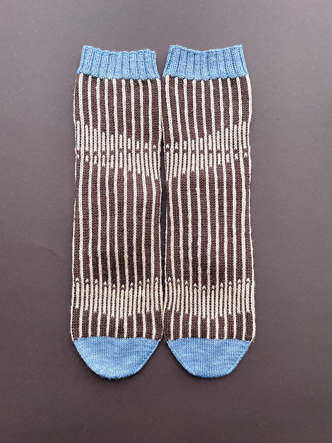 Ravelry: OFFSET LINES SOCKS pattern by Britta Schönfeldt