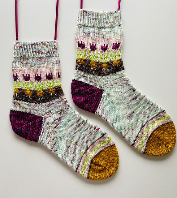 Ravelry: Welcome Springtime Socks pattern by Britta Schönfeldt