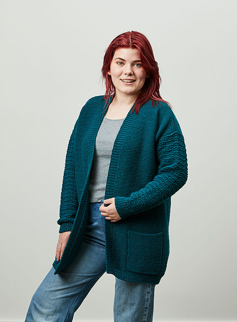 Ravelry: PT 8608 Garter Stitch Coat With Feather & Fan pattern by ...