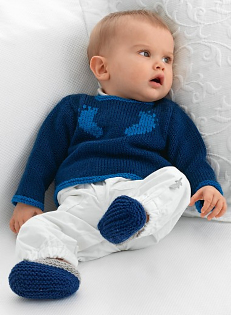 Ravelry: n°17 Brassière et chaussons - M0365 pattern by Bergère de France