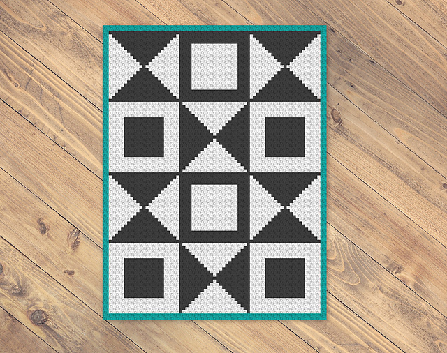 Ravelry: Geometry C2C Blanket pattern by Victoria Kopytko