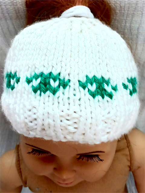 Ravelry: Fair Isle Doll Hat 1 pattern by Beth Bell