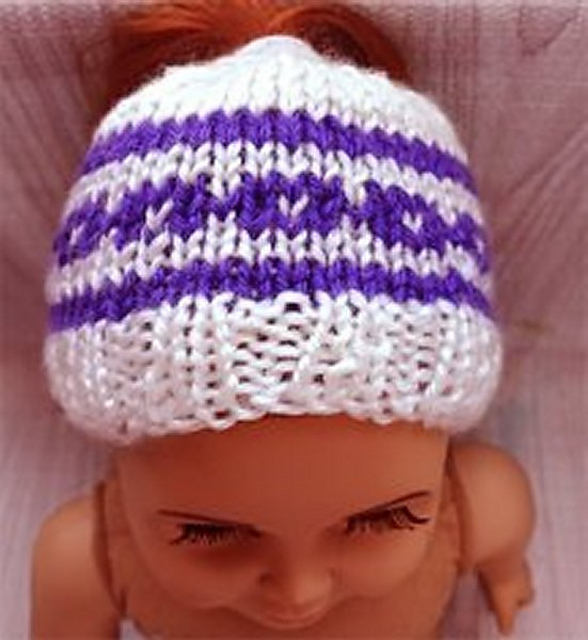 Ravelry: Fair Isle Doll Hat 3 pattern by Beth Bell
