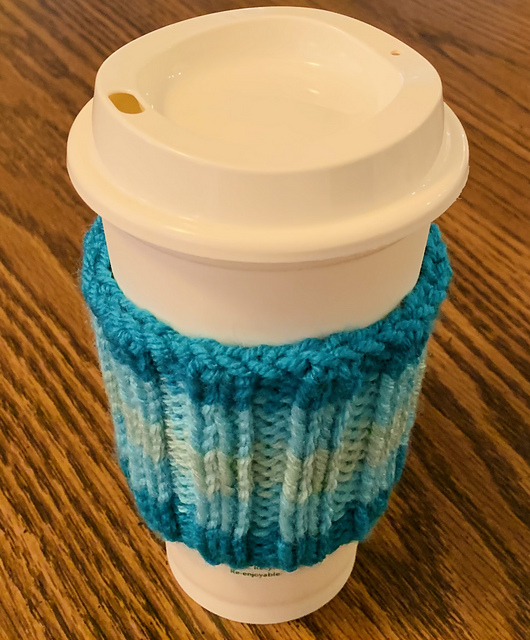 Ravelry: Double Rib Cup Cozy pattern by Betsy Lowery