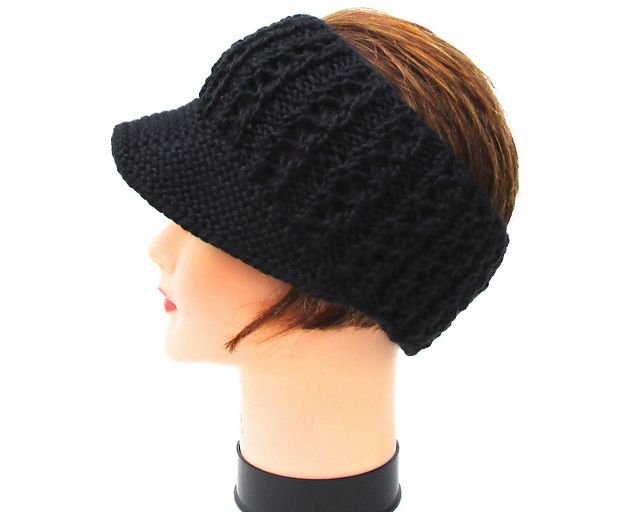 Ravelry: Knit Lace Rib Sun Visor pattern by Betty Jones