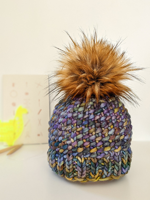 Ravelry: Reversible Rope Swing Beanie pattern by Between Two Needles