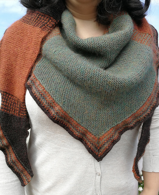 Ravelry: Fairfield Harvest Shawl pattern by Bex Knitty Designs
