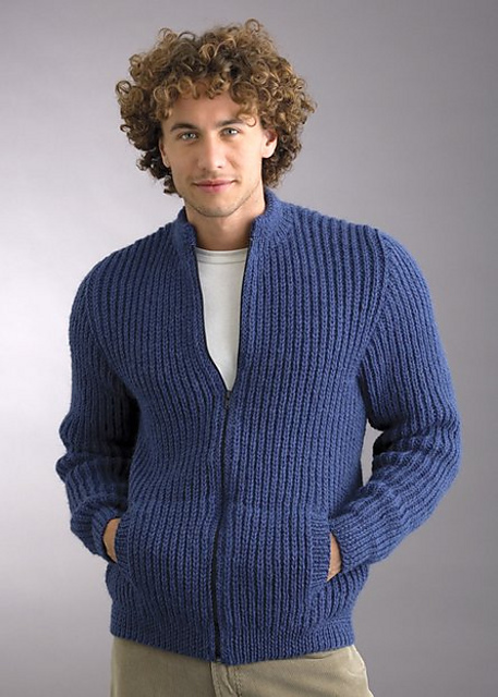 Ravelry: Marvel 12ply Fishermans Rib Jacket pattern by Spotlight Australia