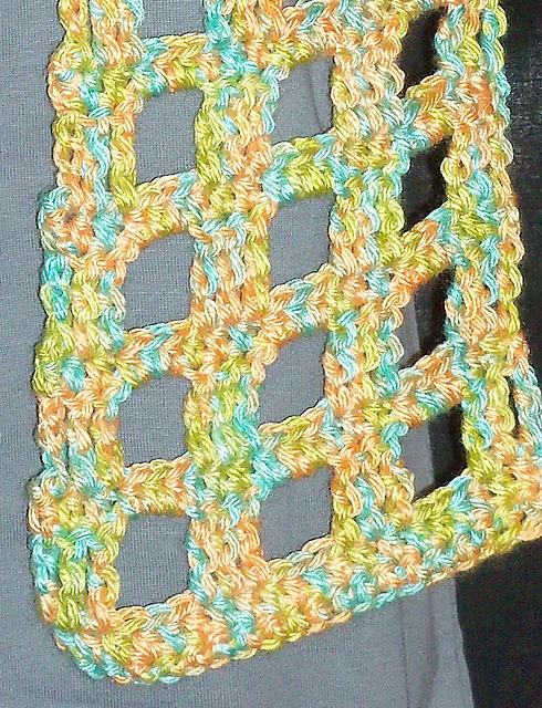 Ravelry: BeyondCrochetToo's Windowpane Scarf - Charisma