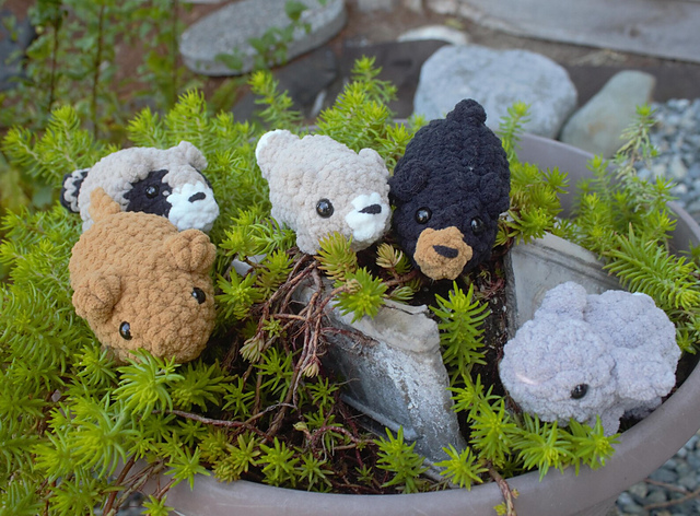 Ravelry: PNW Land Animals pattern by Bippy Buddies
