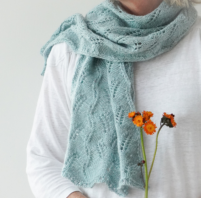 Ravelry: Seeded Fern Wrap pattern by Meg Rodger