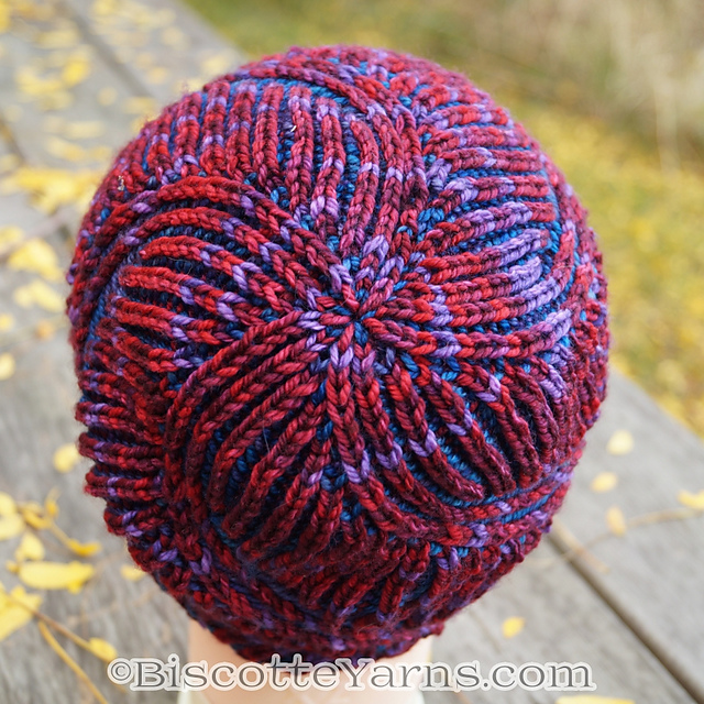Ravelry: Spiral Brioche Hat pattern by Katrin Schubert