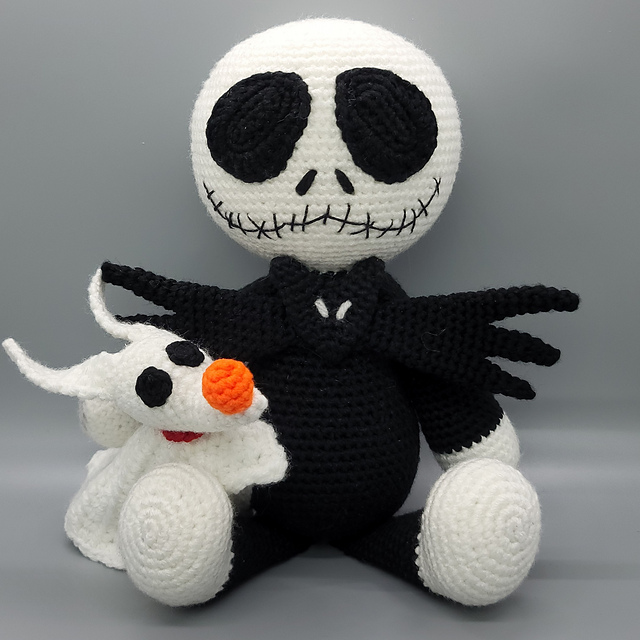 Ravelry: Bone Daddy and Ghost Dog Lovey pattern by BissyCrowechet