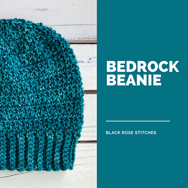 Ravelry: Bedrock Beanie pattern by Black Rose Stitches