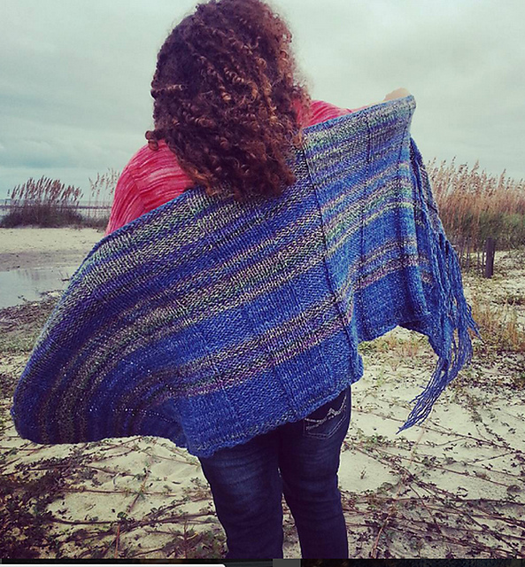 Ravelry: Sunset Beach Wrap Chunky pattern by Kiki Knight