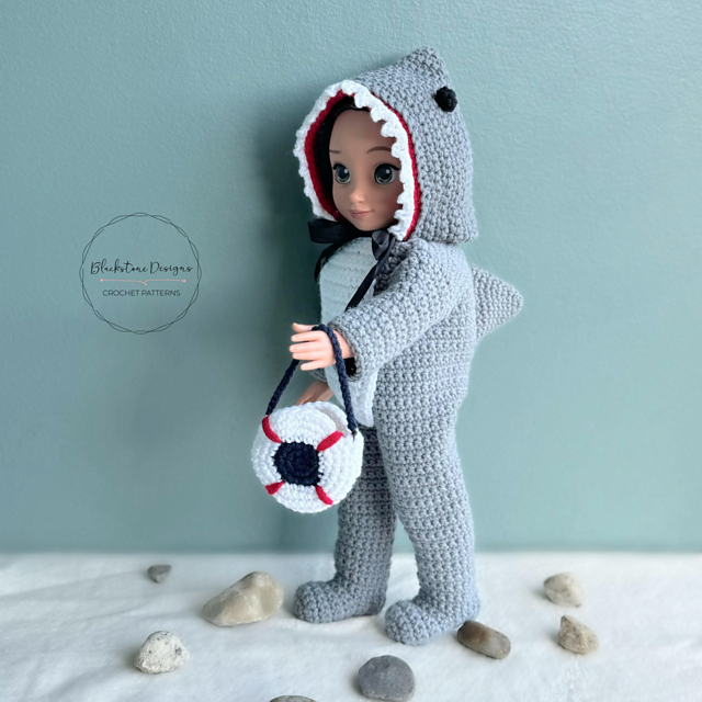 Ravelry: Shark Costume - Doll pattern by Sonya Blackstone