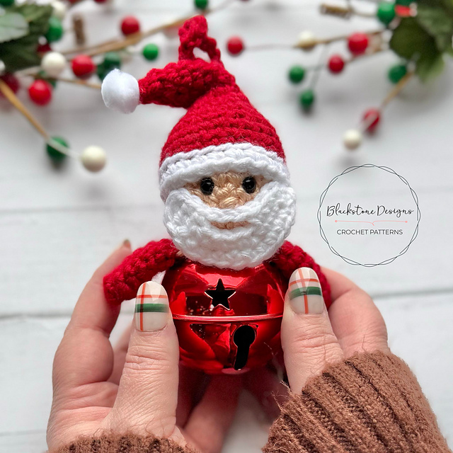 Ravelry: Santa Jingle Bell Ornament pattern by Sonya Blackstone