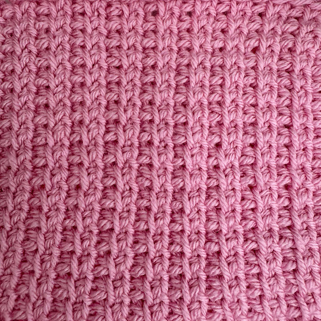 Ravelry: Tunisian Mock Rib Stitch Afghan Square pattern by Sonya Blackstone