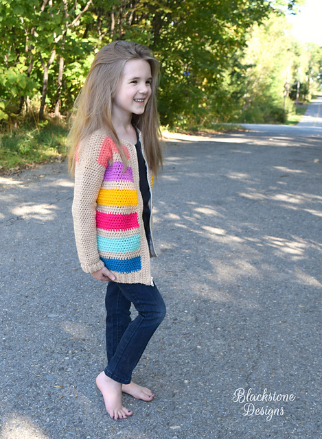 Ravelry: Color Block Cardigan - Child pattern by Sonya Blackstone
