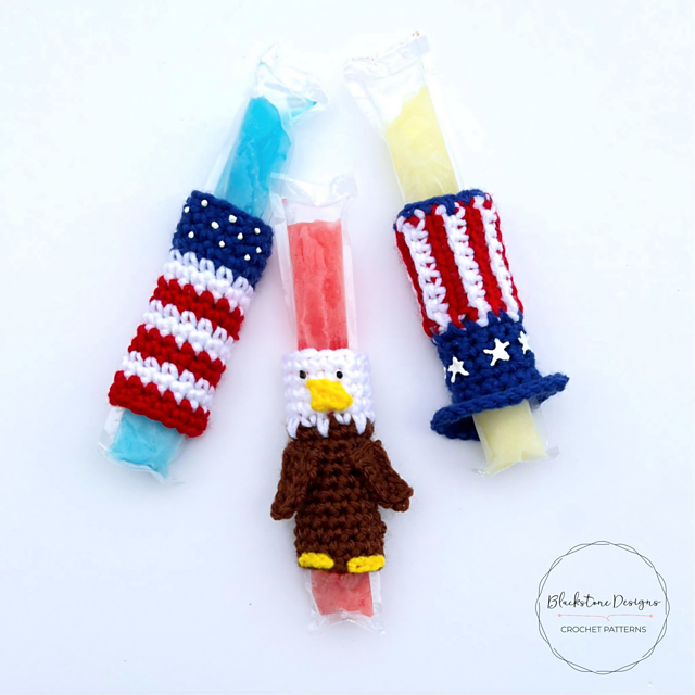 Ravelry: Americana Ice Pop Holders pattern by Sonya Blackstone