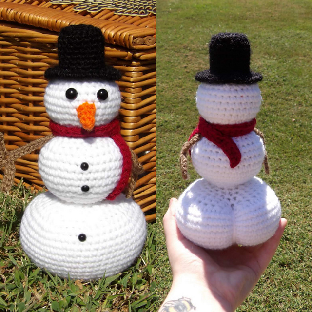 Ravelry: Big Booty Snowman pattern by Krysta Mallory