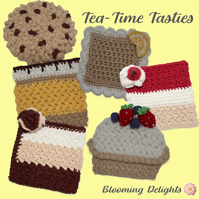 Ravelry: Tea-Time Tasties Coasters pattern by Leanne Trengove