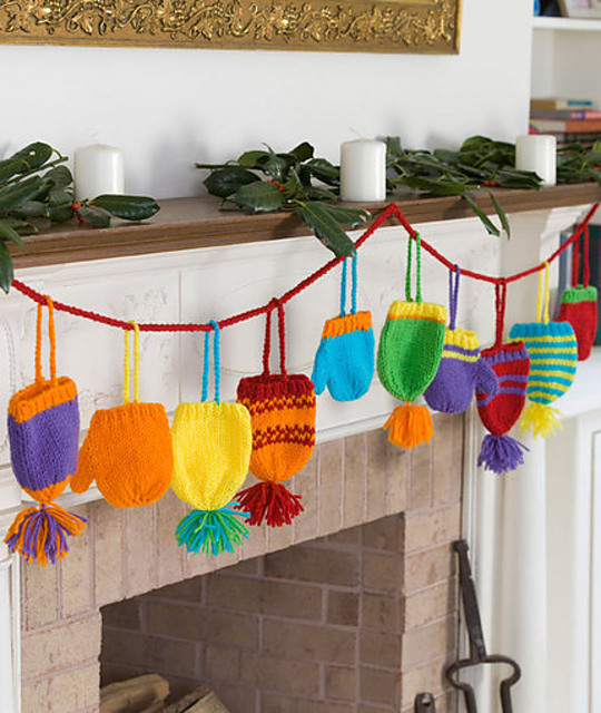 Ravelry: Bright Hats and Mitts Garland pattern by Scarlet Taylor