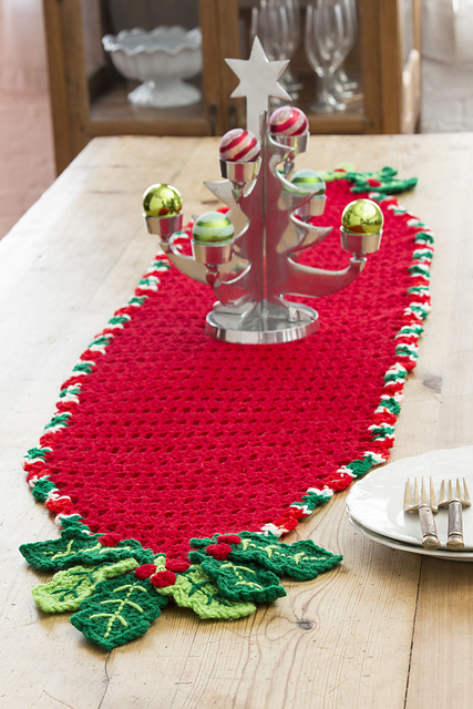 Ravelry: Holly Trim Table Runner pattern by Michele Wilcox