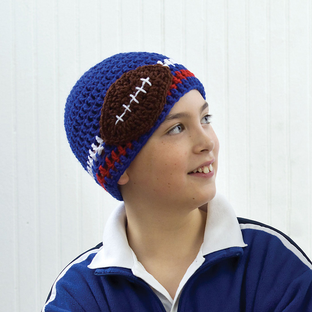 Ravelry: Football Hat pattern by Donna Casella