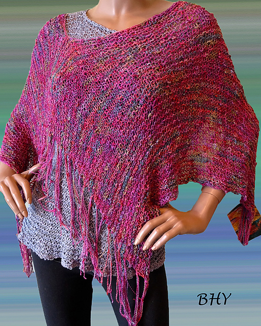 Ravelry: Cotton Rayon Seed Capelet pattern by Blue Heron Yarns