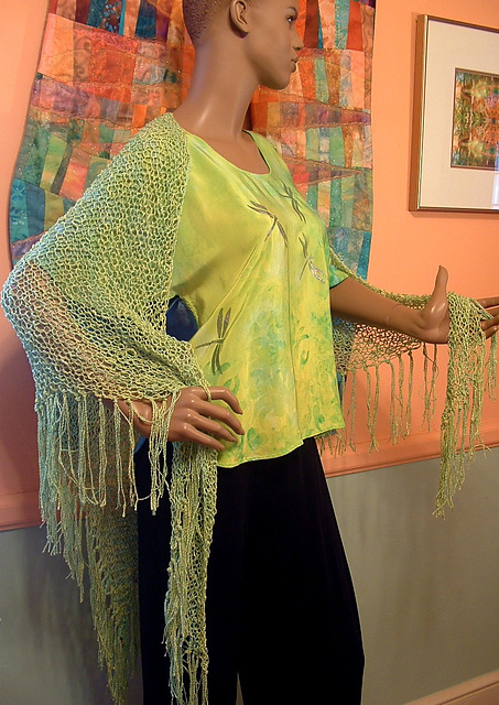 Ravelry: Cotton/Rayon Seed Triangular Shawl Shawl pattern by Blue Heron ...
