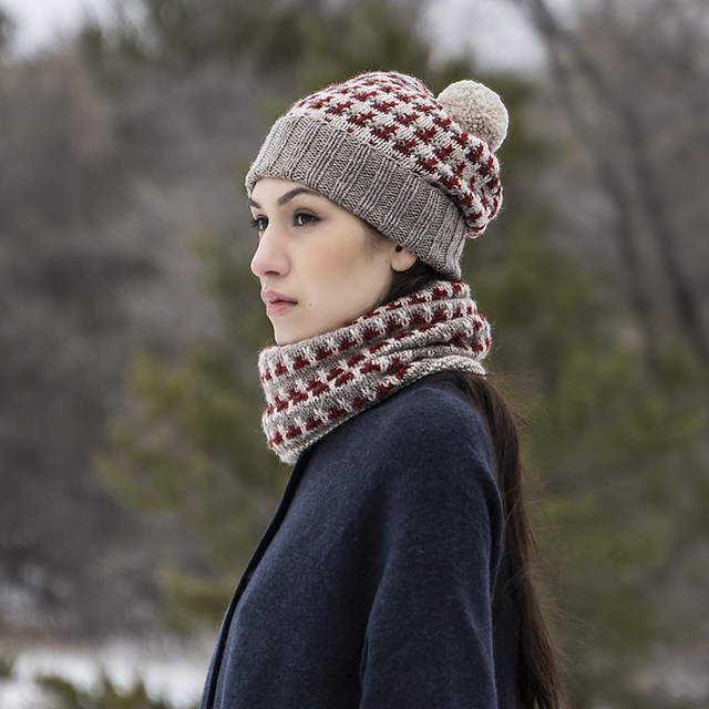 Ravelry: Ishpeming Hat & Cowl pattern by Martha Wissing