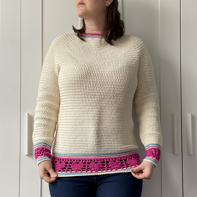 Ravelry: Heart Lace Jumper pattern by Veronika Cromwell