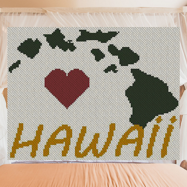 Ravelry: Heart Hawaii C2C Afghan pattern by Blue Frog Creek