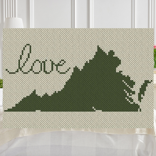 Ravelry: Virginia Love C2C Afghan pattern by Blue Frog Creek