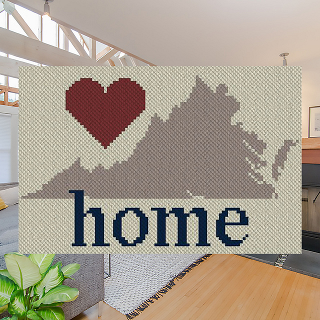 Ravelry: Virginia Home C2C Afghan pattern by Blue Frog Creek