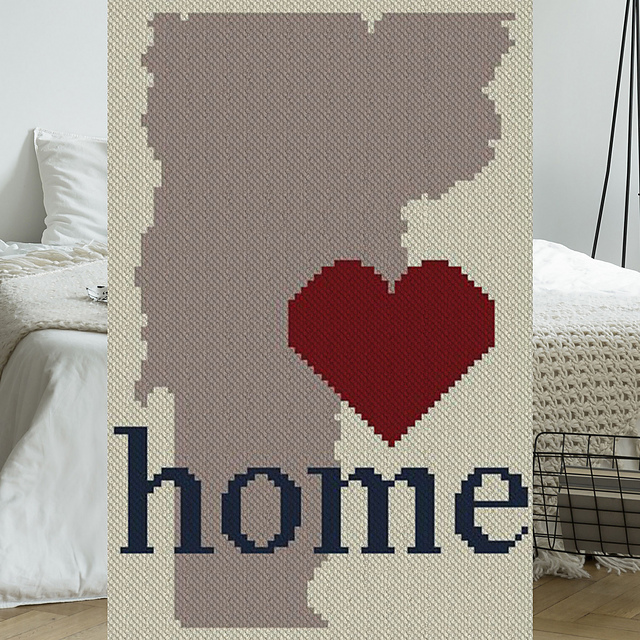 Ravelry: Vermont Home C2C Afghan pattern by Blue Frog Creek