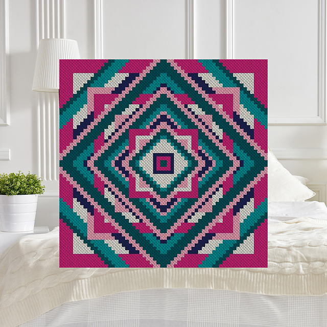 Ravelry: Fit to be Squared C2C pattern by Blue Frog Creek