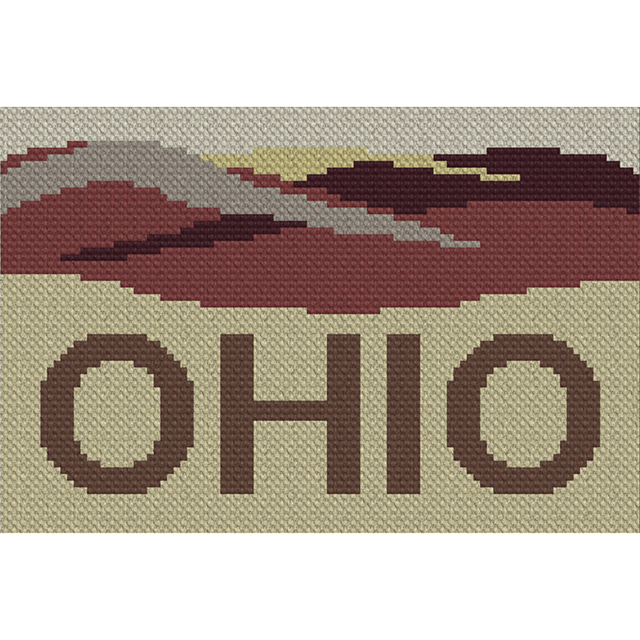 Ravelry: Land of Ohio C2C Graphghan Afghan pattern by Blue Frog Creek