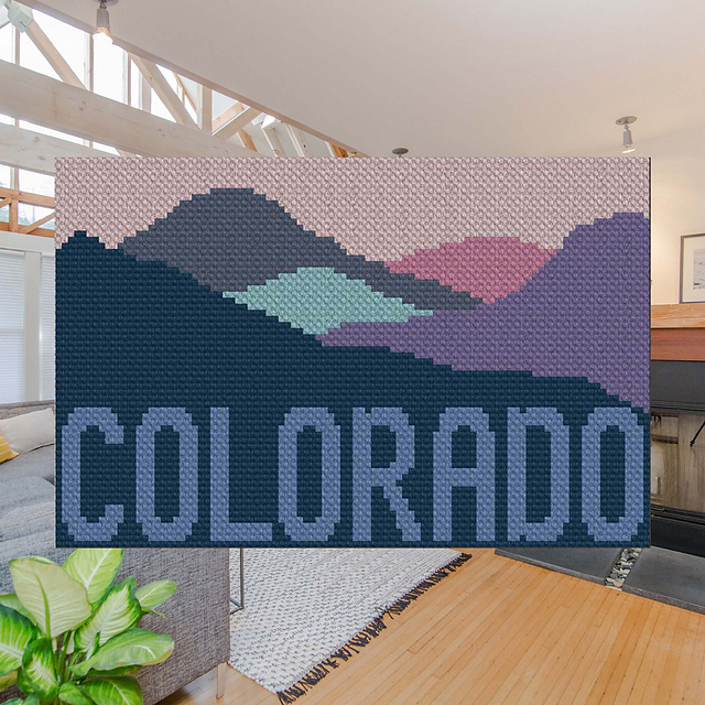 Ravelry: Go To the Mountains of Colorado C2C Afghan pattern by Blue ...