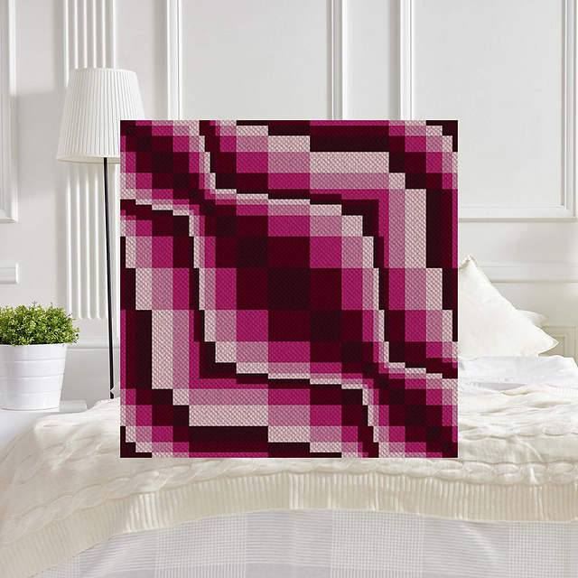 Ravelry: Rhody Riot C2C Graphghan pattern by Blue Frog Creek