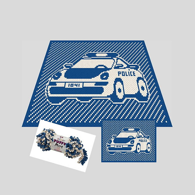 Ravelry: Police Car blanket pattern by Marina Bogdanova