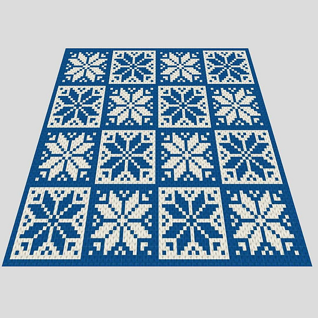 Ravelry: Nordic Stars Checkered blanket pattern by Marina Bogdanova